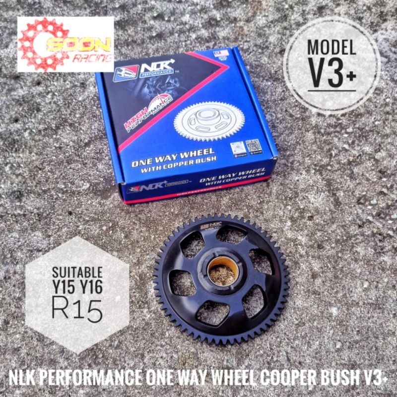 NLK PERFORMANCE Y15 Y16 V4+ ONE WAY GEAR STARTER WHEEL COOPER YAMAHA ...