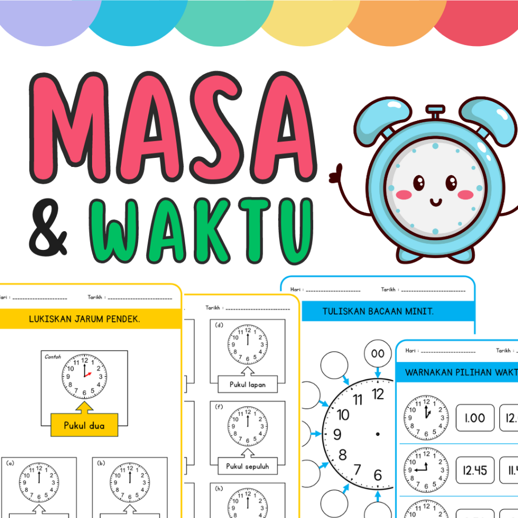 [ SOFTCOPY | PDF ] LATIHAN LEMBARAN KERJA MASA & WAKTU UNTUK TADIKA ...