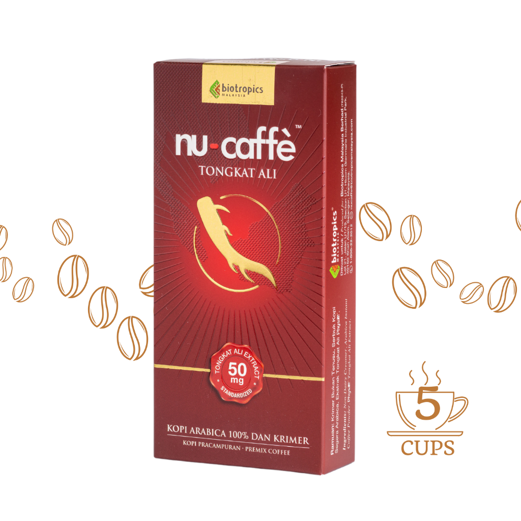 Biotropics Nu Caffe Latte Kopi Tenaga (5 sachet) | Shopee Malaysia