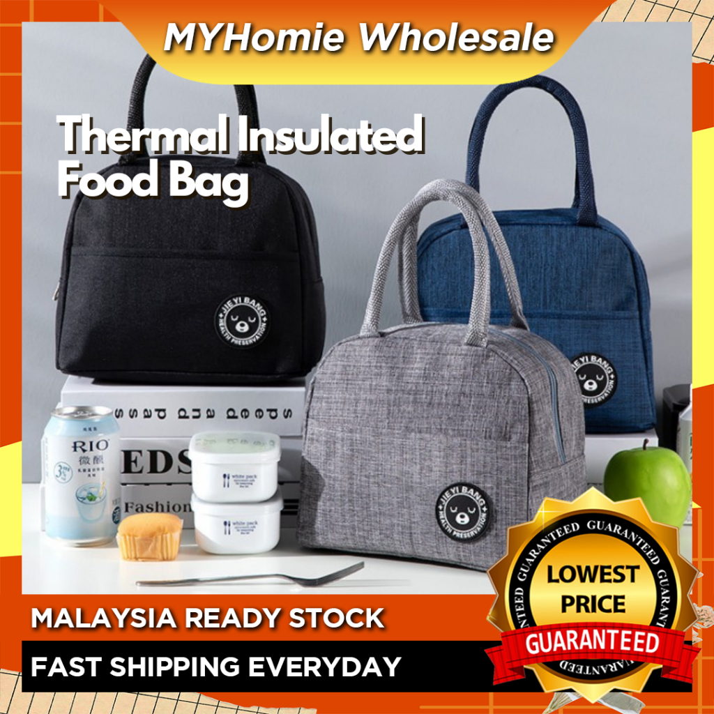 Portable Insulated Food Bag Lunch Bag Cute Lunch Bag Keep warm Keep ...