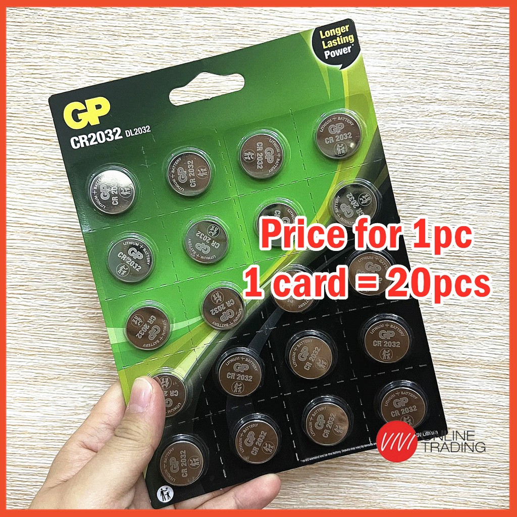 1pc Original GP Lithium Coin Cells Battery CR2032 | Shopee Malaysia