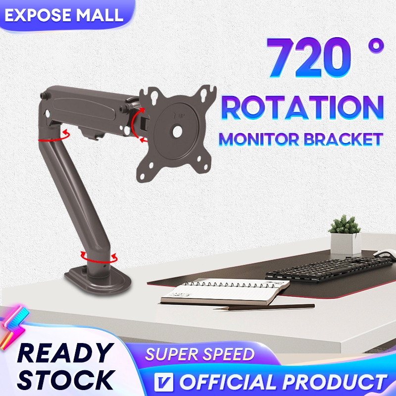 Monitor Stand Arm Mounting 360° Rotate Premium Quality 17”-32” Bearing ...