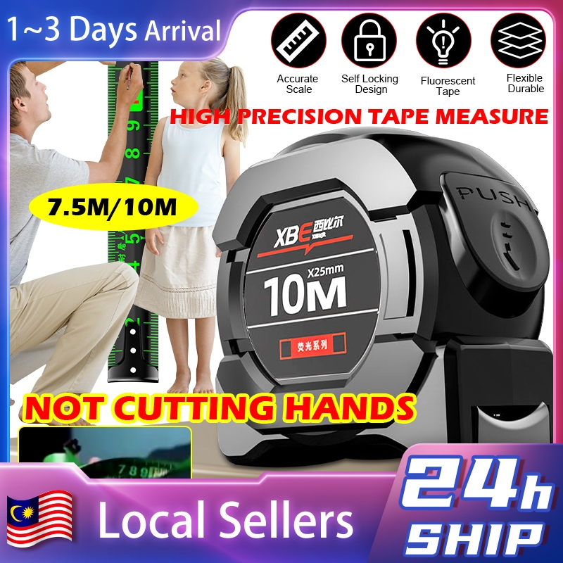 Measuring tape 7.5/10M Self Locking Fluorescent Steel Tape Measure High ...