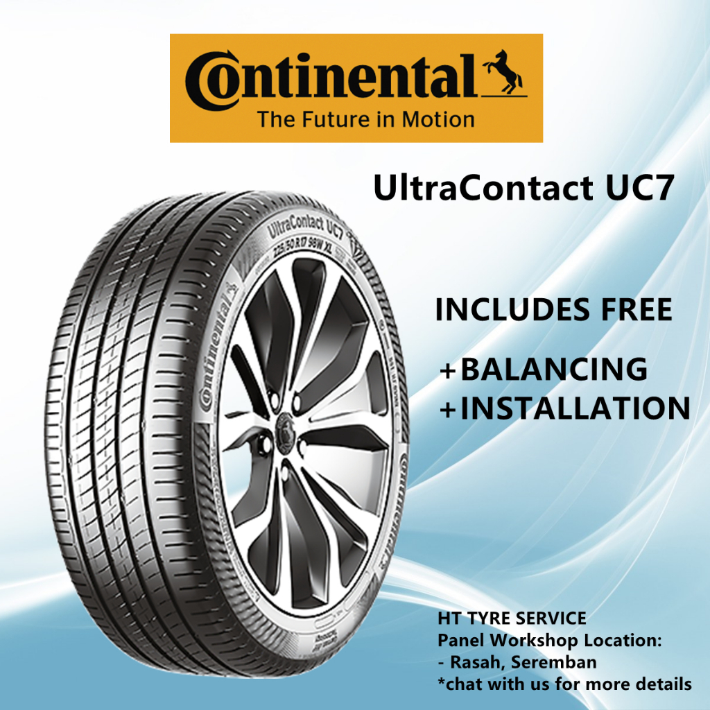 [Installation Available] CONTINENTAL UltraContact UC7 15 16 17 18 19 inch Tyre Tayar Tire (Free ...