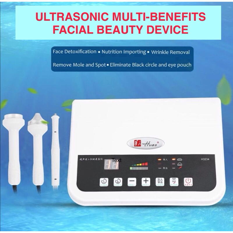 Multi-Function Ultrasound Facial Skin Ultrasound Beauty Machine ...