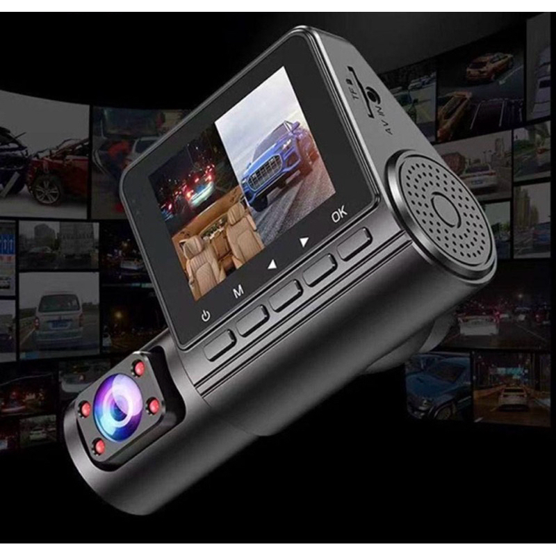 3 Camera Car Video Recorder, Front and Rear Inside 2 Inches 3 Channel ...