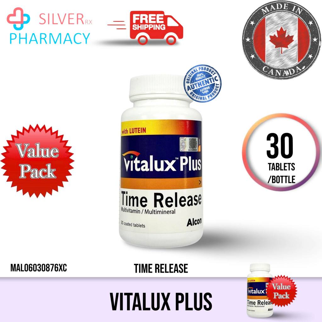 Vitalux Plus Time Release Tablets 30's/Bottle Alcon | Shopee Malaysia