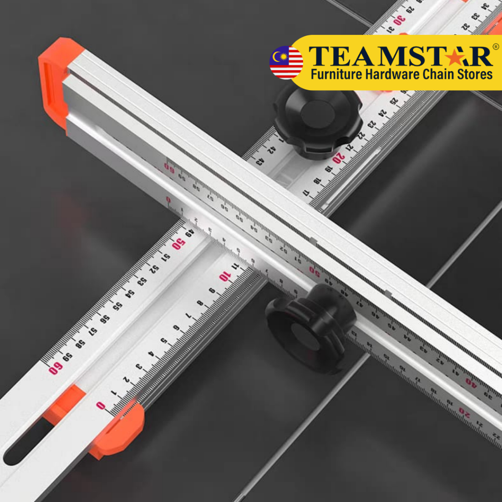【TEAMSTAR】60cm Positioning T-Shape Ruler With Drilling Accessories ...