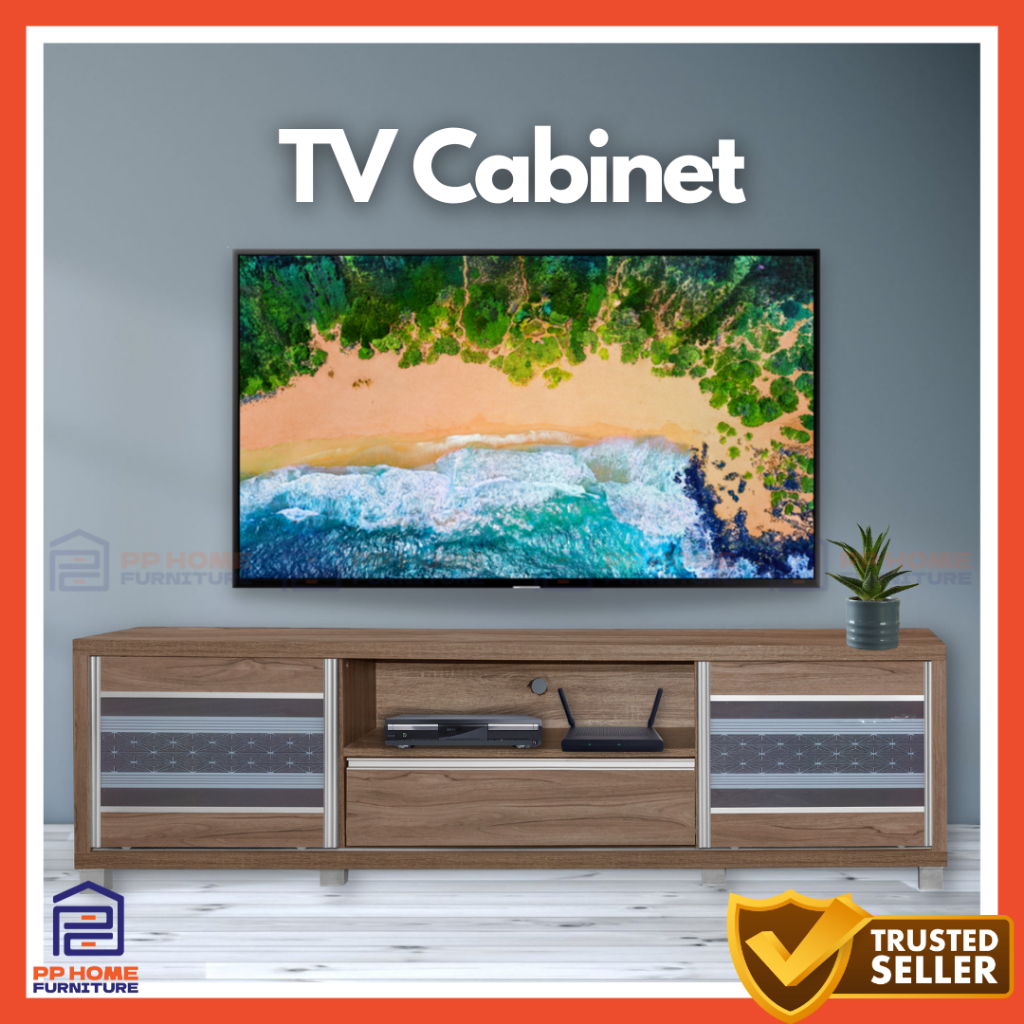 (PP HOME Furniture) TV cabinet (SKU:TV13041) | Shopee Malaysia