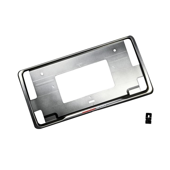 MONSTER SPORT Suzuki Car License Plate Frame TITANIUM SILVER Frame ...
