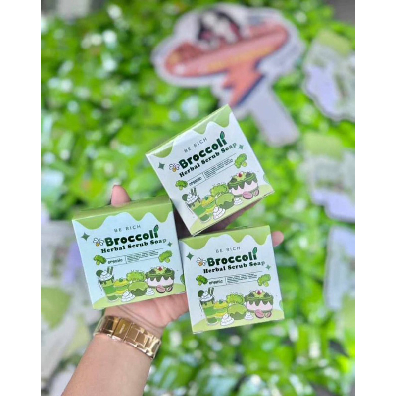 BE RICH BROCCOLI SCRUB SOAP (SABUN VIRAL DI TIKETOK) | Shopee Malaysia
