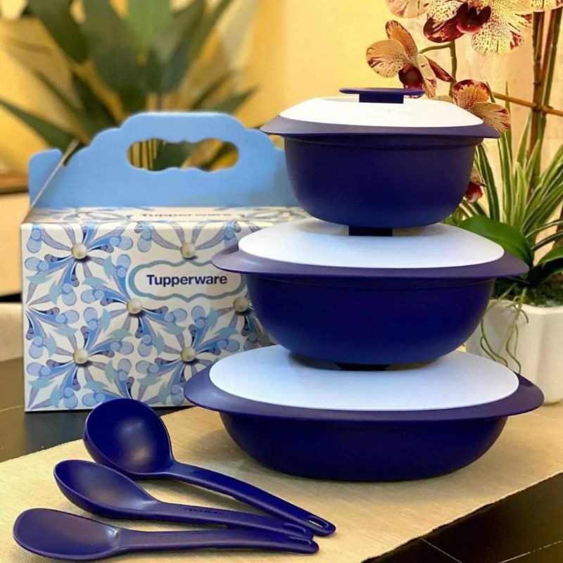 Royal Blue Serveware Set by Tupperware | Shopee Malaysia