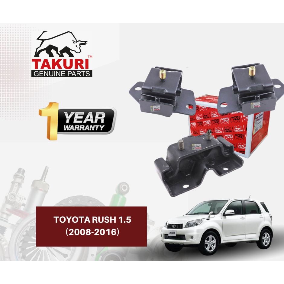 TAKURI TOYOTA RUSH F700 1.5L (2008-2016) ENGINE MOUNTING SET | Shopee ...