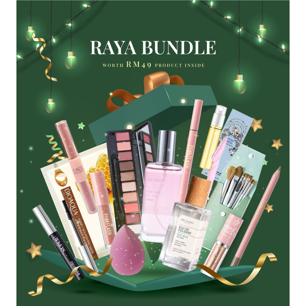 Raya Special Raya Makeup Perfume Box 14 Products + Sampul Raya | Shopee ...