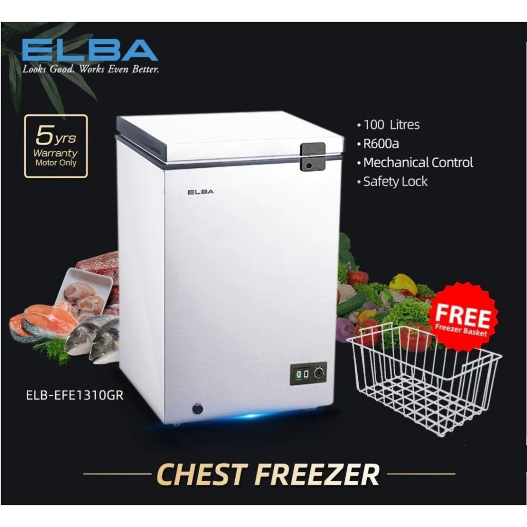 ELBA/MECK/SHARP/HISENSE/ ISONIC CHEST FREEZER 80L/100L/128L/130L READY ...