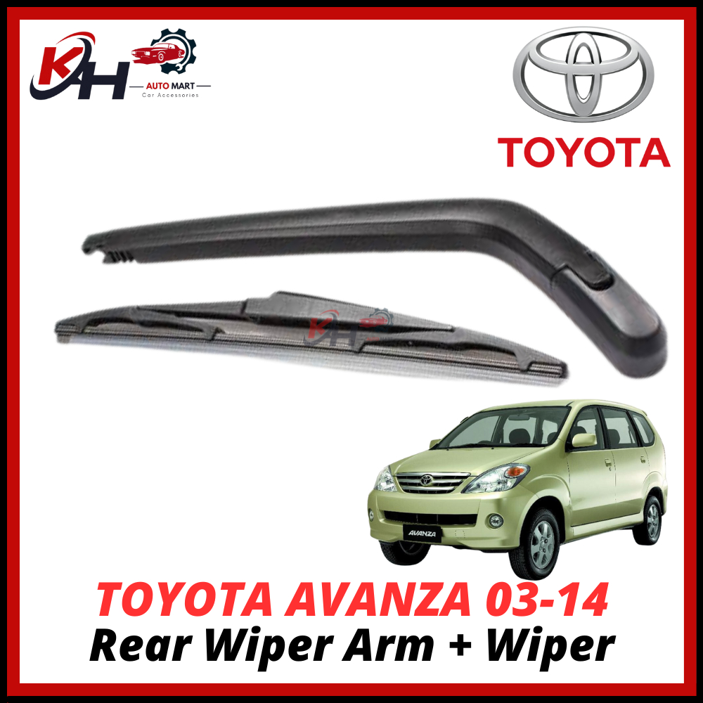 TOYOTA AVANZA 2003-2014 Rear Wiper Arm + Wiper (OEM) Car Rear Viper Arm ...