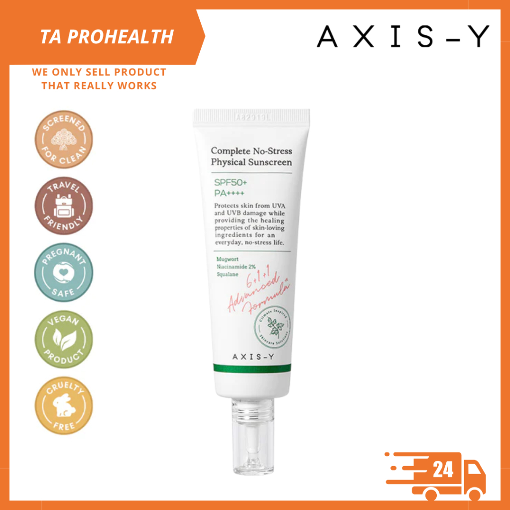 Axis-Y Complete No Stress Physical Sunscreen V3 (New Version) SPF50+ PA ...