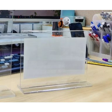 BUNDLE PRICE! Slot-in Type T / L Shape Acrylic Paper Stand A4 / A5 / A6 ...