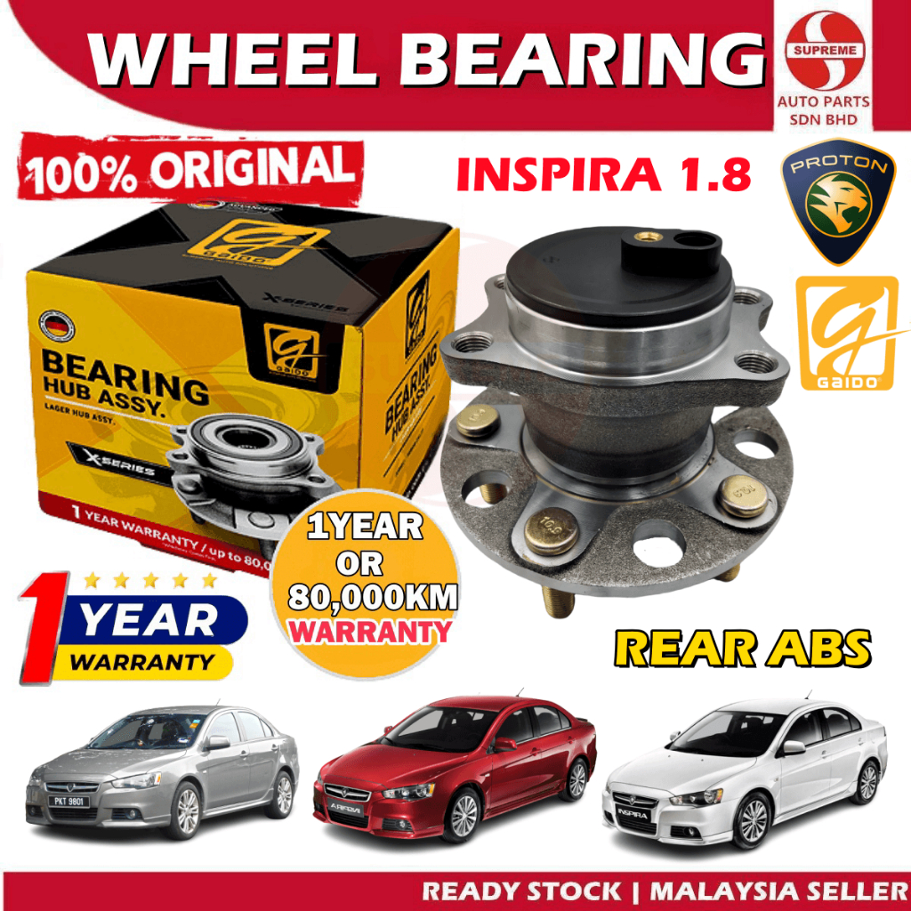 S2U Gaido Front Rear Wheel Bearing Hub Proton Inspira 1.8 Depan ...