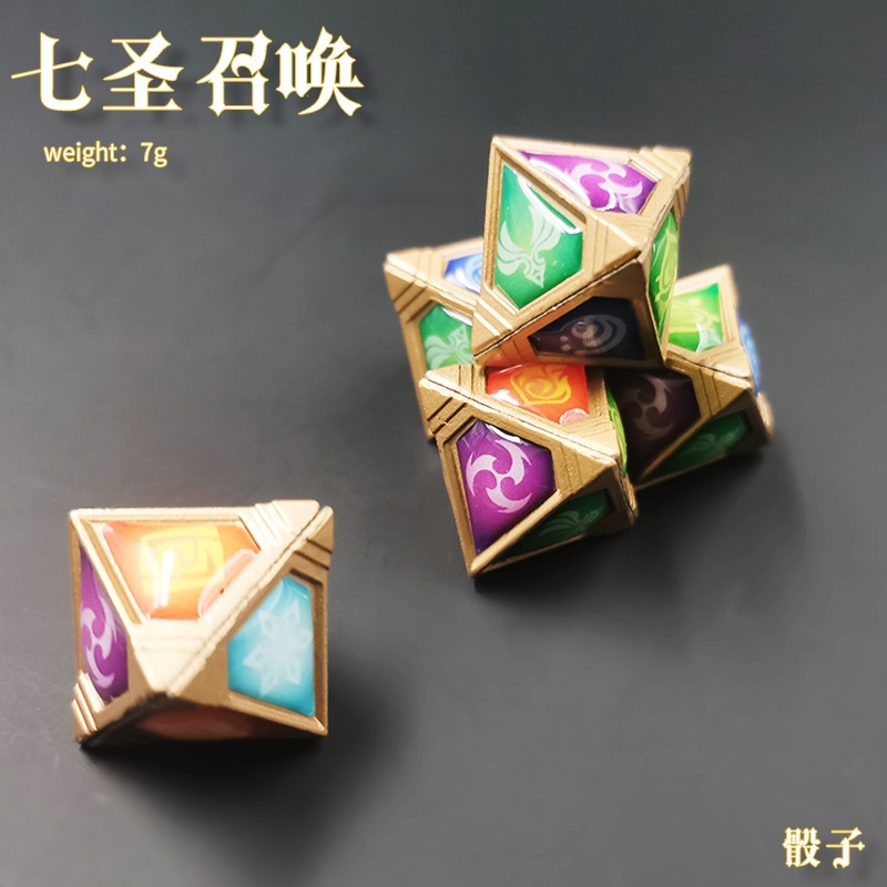 Elemental Dice of Genius Invokation TCG Genshin Impact 原神七圣召唤元素骰子 ...