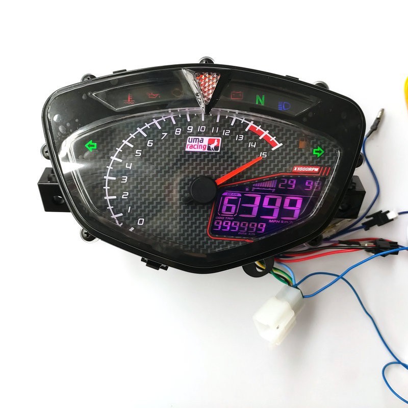 Yamaha LC135 V1 Racing Digtal Meter Motorcycle Speedometer LCD RPM ...
