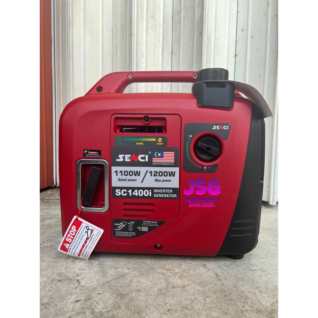 Senci SC1400i Petrol Silent Digital Inverter Generator, 1.2kW, Engine ...