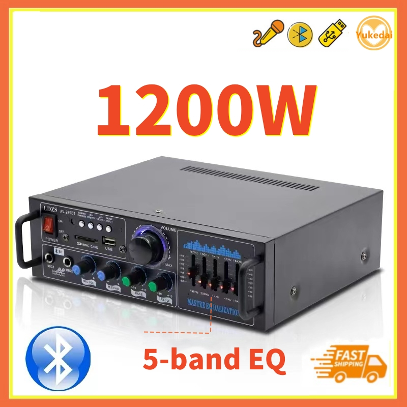 🔥Ready Stock🔥2000W Amplifier Bluetooth Version Stereo 2 Channel Hifi ...