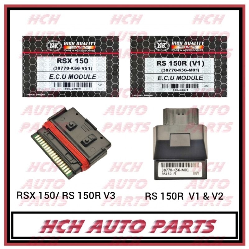 ECU MODULE - HONDA - RS 150R V1&V2 - 38770-K56-M01/ RSX 150/ RS 150R V3 ...
