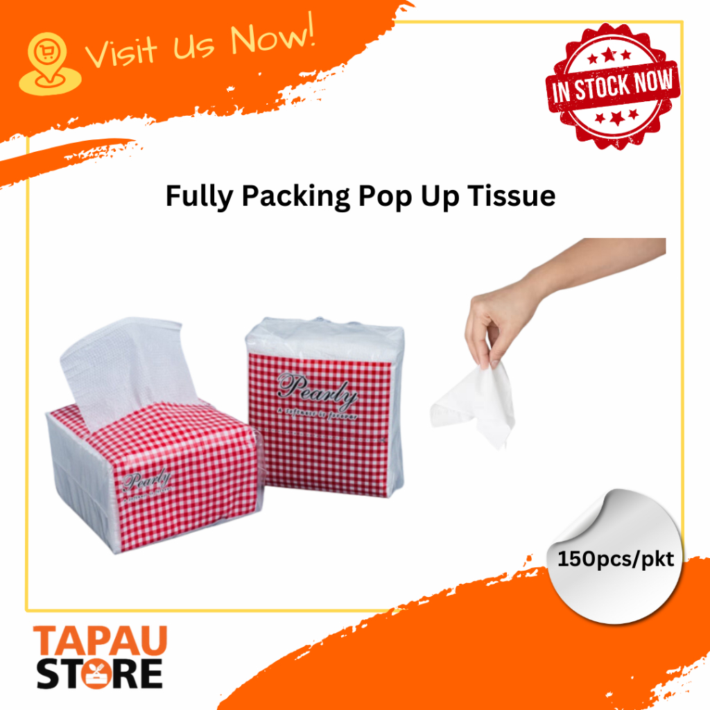 Pearly Pop Up Tissue (150pcs) / Pop Up Table Tissue / Hygiene Tissue ...