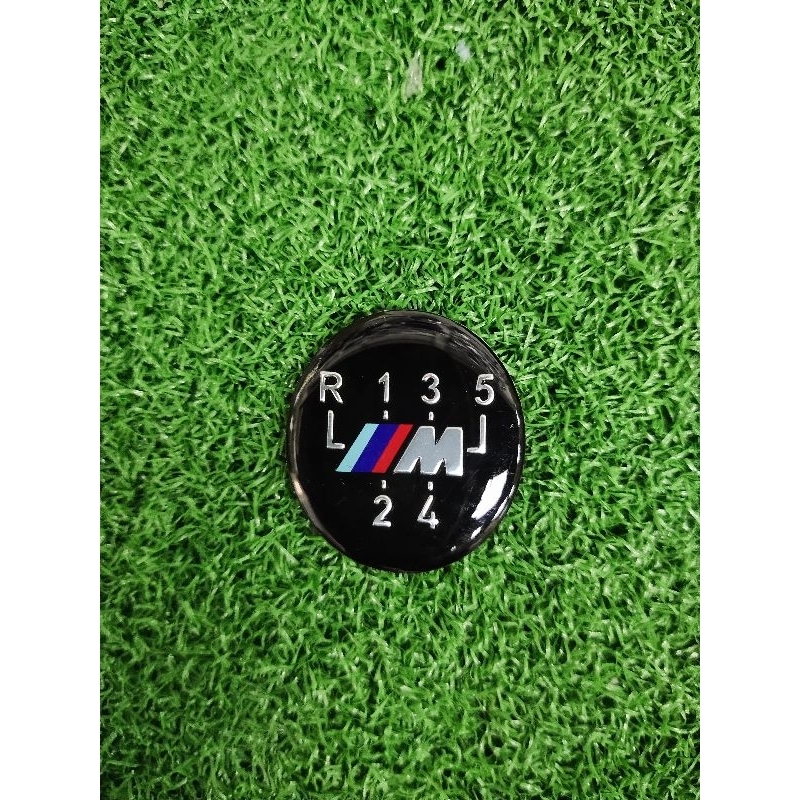 BMW E23 E28 E30 E32 E34 E36 E38 E39 E46 E53 E87 E90 M3 M5 GEAR KNOB 5 SPEED EMBLEM ONLY(NOT ...