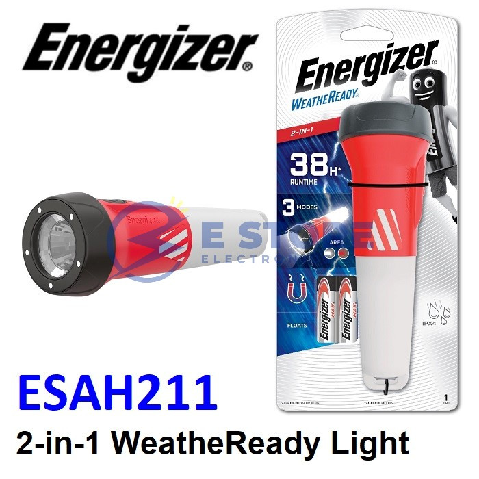 Energizer ESAH211 / MLHH32 2 IN 1 WeatheReady Portable Emergency LED ...
