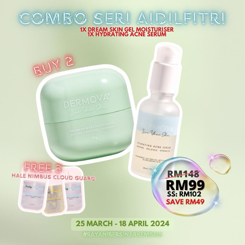 🔥Dermova Serum + Moisturizer Set🔥 | Shopee Malaysia