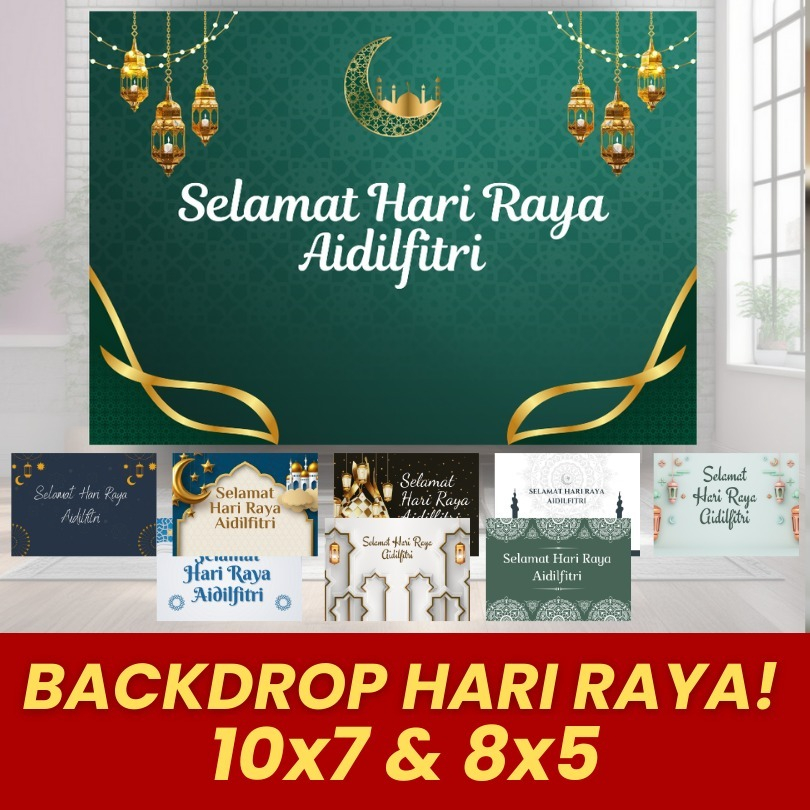 [🔥24JAM POS🔥] BACKDROP HARI RAYA BACKDROP HARIRAYA BACKDROP AIDILFITRI ...