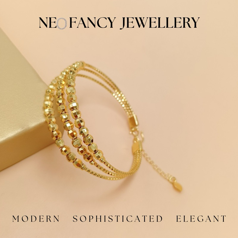 Gold Bangle 3 Lines Long Lasting Non fading colour non rusting premium ...