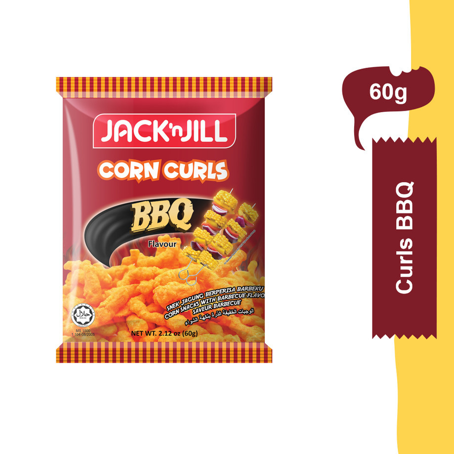 Jack ‘n Jill Corn Curls BBQ (60g) | Shopee Malaysia