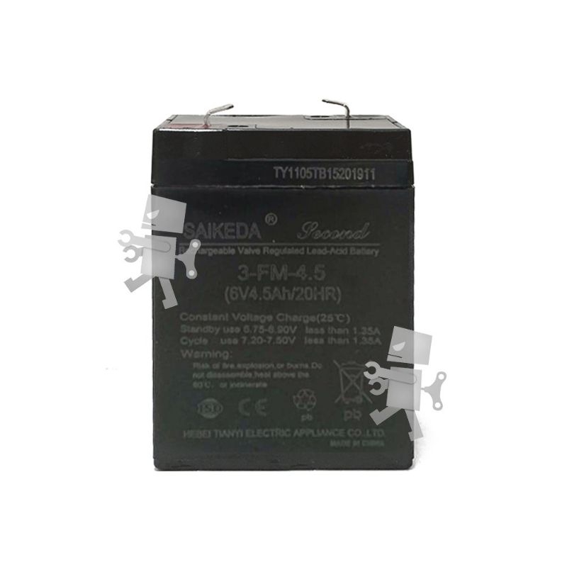 𝟔𝐕 𝐁𝐚𝐭𝐭𝐞𝐫𝐲 𝟒.𝟓𝐀𝐇 AAA Electric Car, Scooter Bike Rechargeable Battery ...