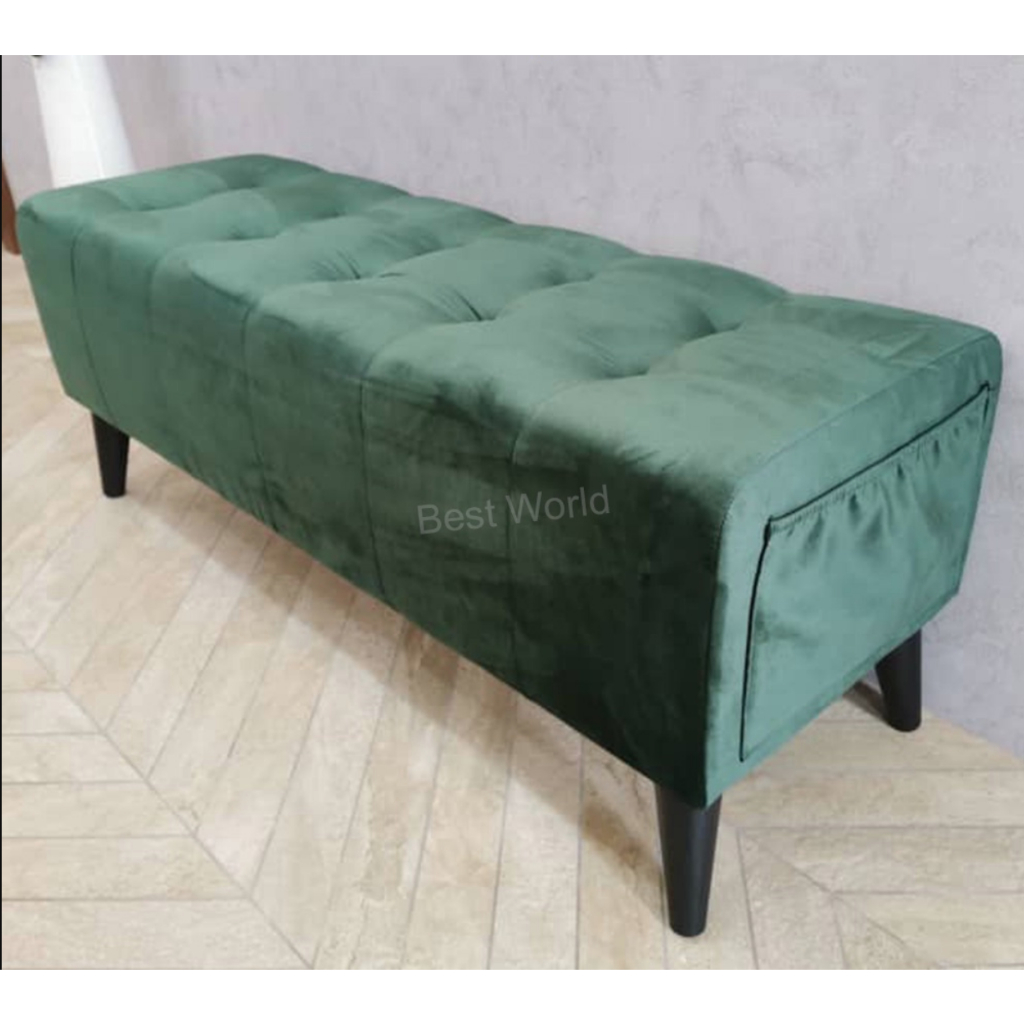 [OneHome] Sofa Bench Chair Stool Seat Ottoman Fabric Pocket Living Room ...