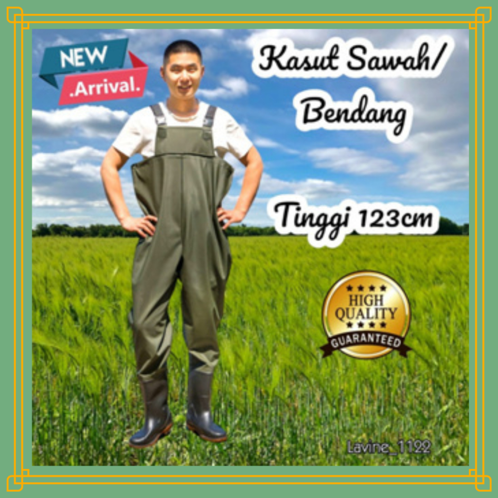 Kasut Sawah/Bendang Lelaki Tinggi 123cm/High Boots with RainCloth ...