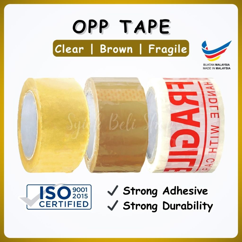 OPP Tape (Clear/Brown/Fragile) High Quality Clear Transparent ...