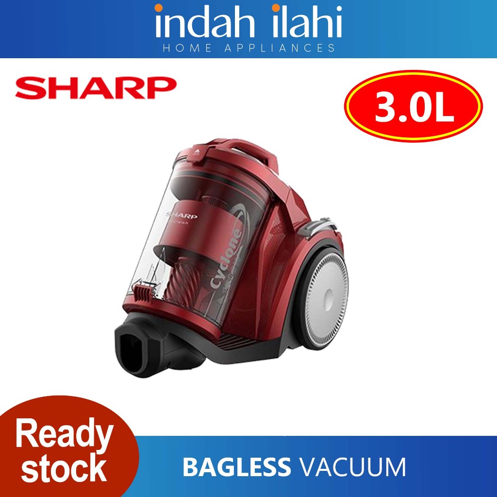 Sharp 1800w Bagless Vacuum Cleaner ECC1819R ECC1819 | Shopee Malaysia