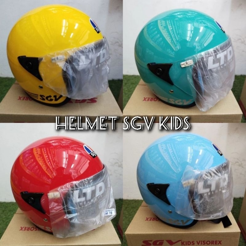 HELMET SGV KIDS HELMET JUNIOR HELMET BUDAK TOPI KELEDAR BUDAK SESUAI ...