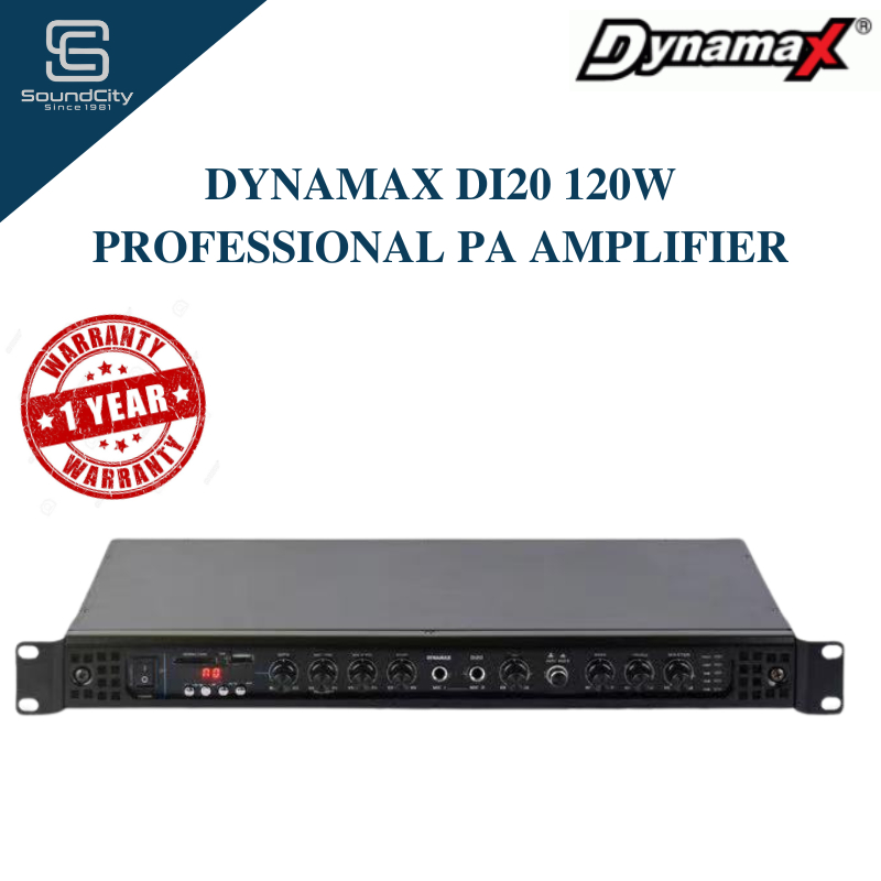 DYNAMAX D120 120W Professional PA Amplifier For Play Back Music ...