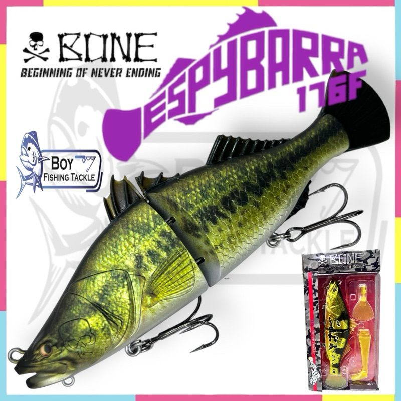 2024 BONE ESPYBARRA MULTI FUNCTION SWIMBAIT FLOATING LURE 176mm 61g ...