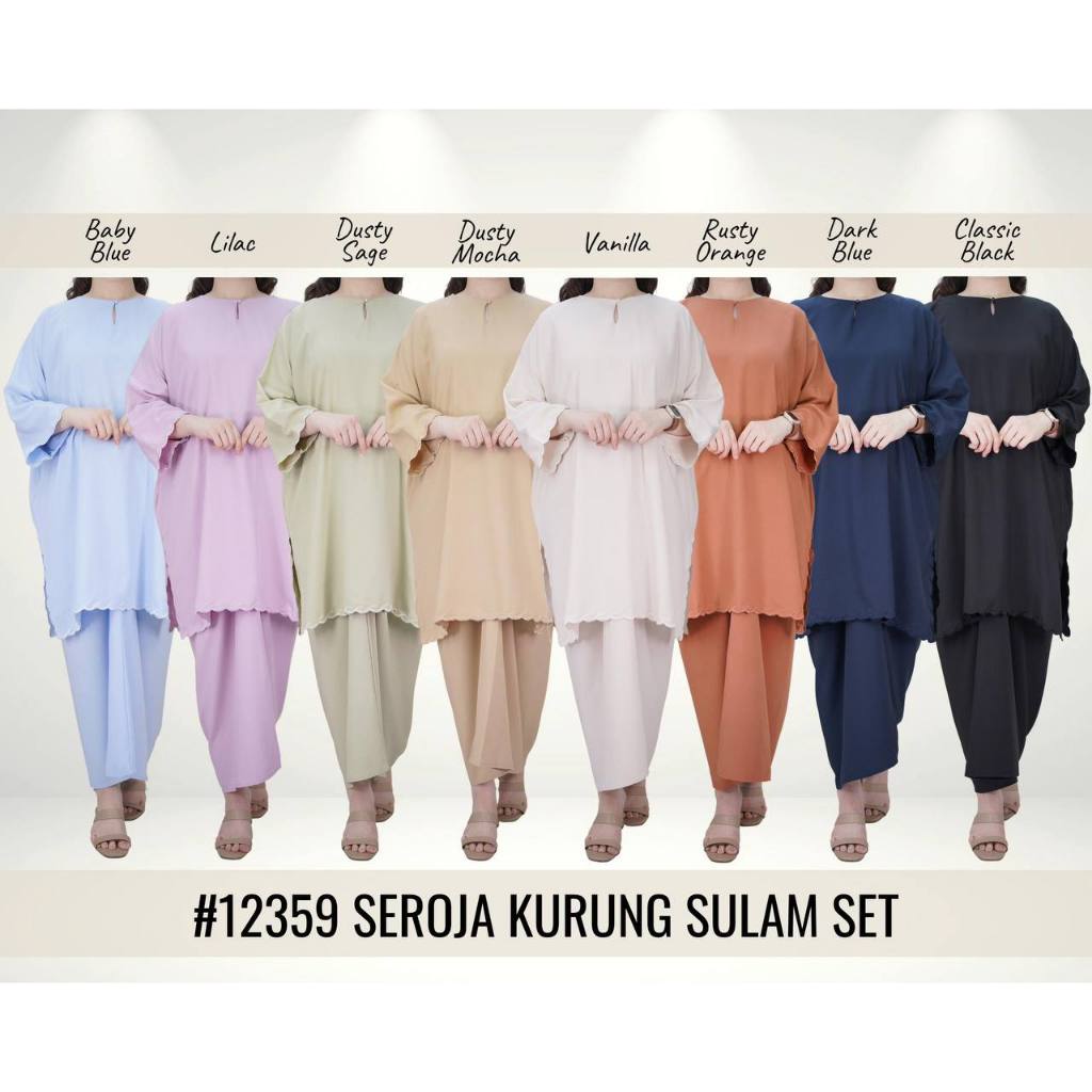 SEROJA KURUNG SULAM SET | Shopee Malaysia