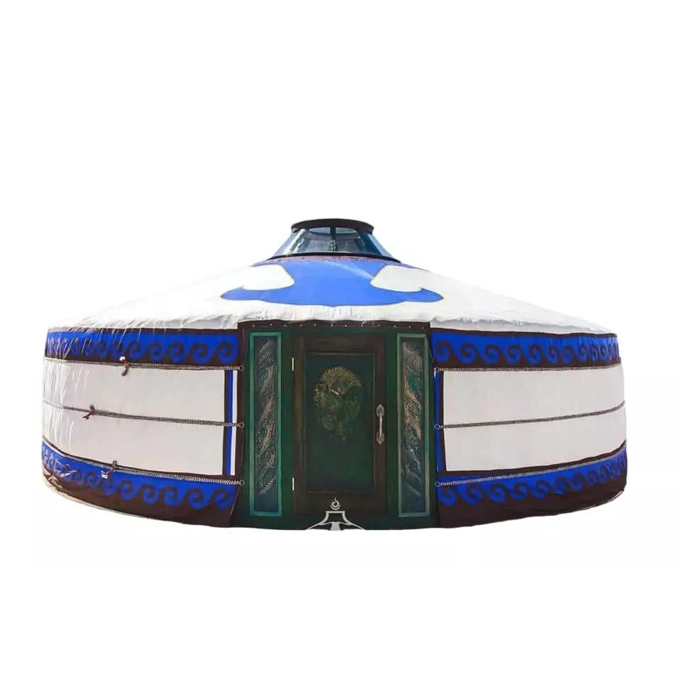 Mongolian Carved Yurt 19 ft Mongolian Chinggis Khan King Royal Yurt (蒙古 ...