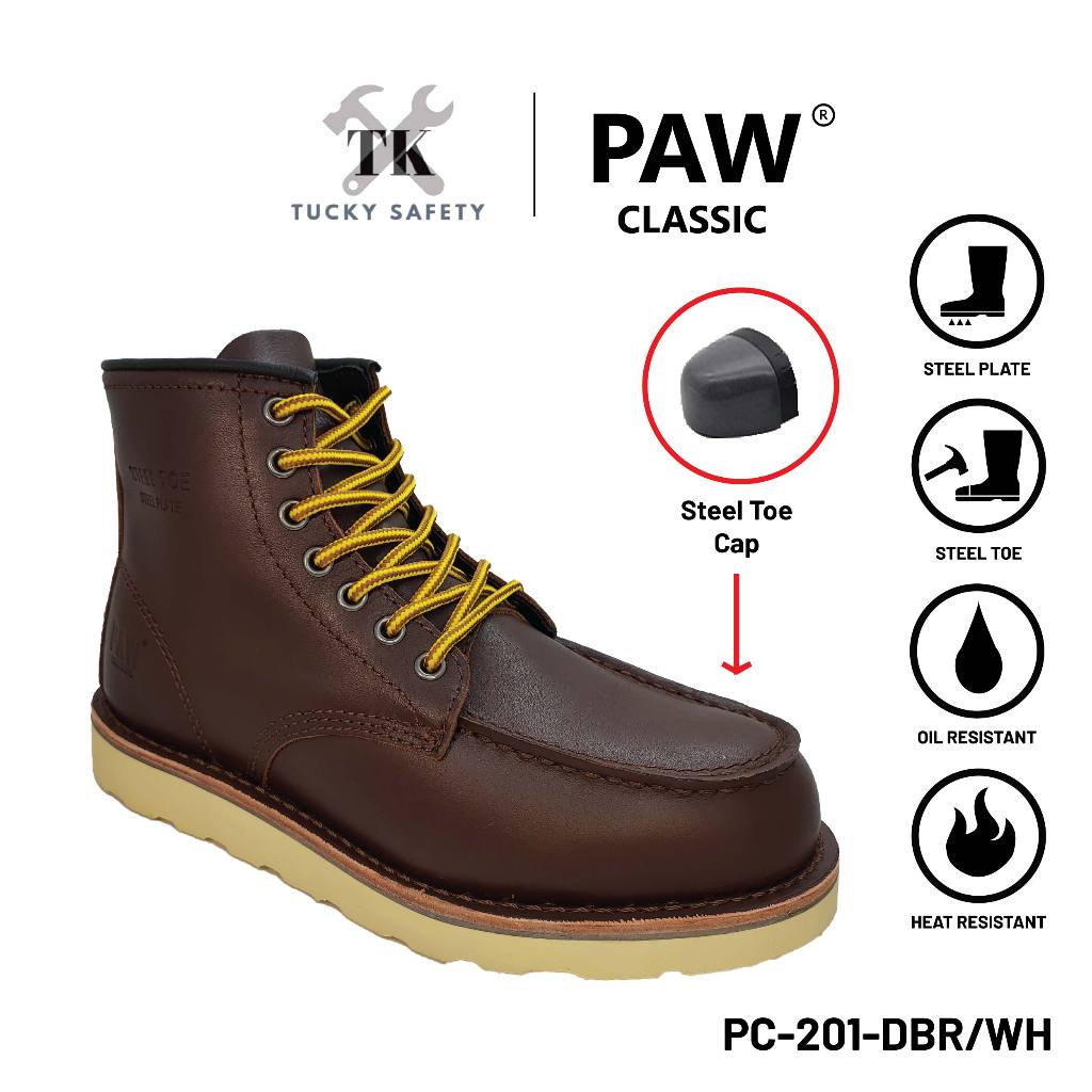 PC-201 [ PAW CLASSIC ] MEN'S HEAVY DUTY SAFETY BOOT / KASUT KERJA ...