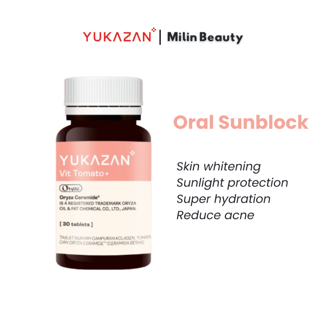 Yukazan Vit Tomato Brightening Supplement - Collagen, White Tomato ...