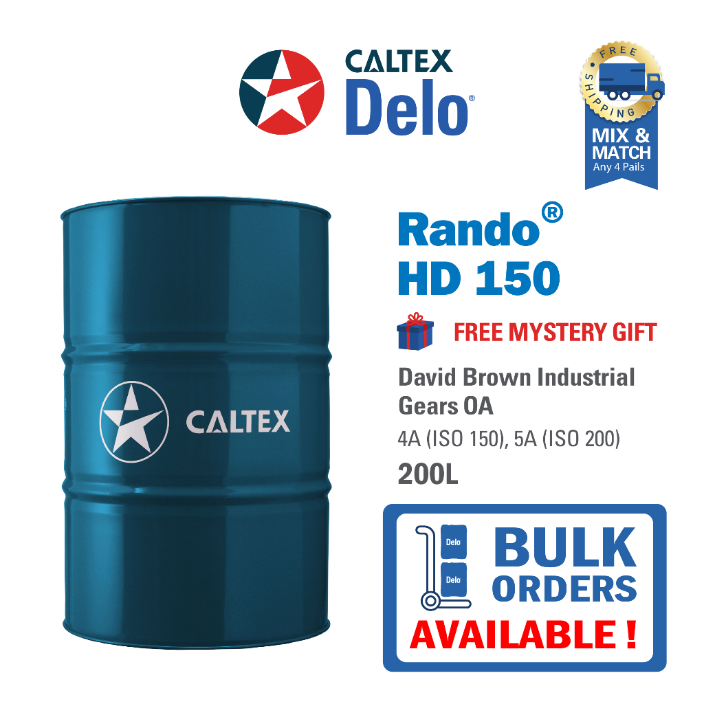 Caltex Rando HD 150 Premium Anti-Wear Hydraulic Oil (200L) | Shopee ...