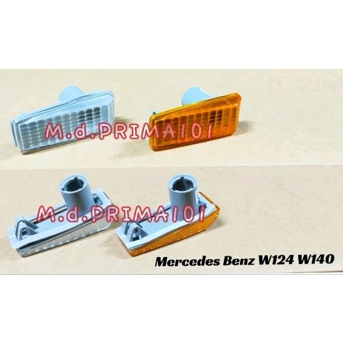 MERCEDES BENZ W124 W140 MUDGUARD /FENDER LAMP/ SIGNAL LIGHT /SIDE ...