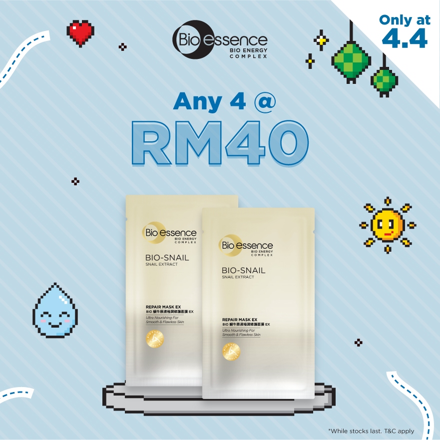(Bundle of 2) Bio-essence Bio-Snail Repair Mask (23ml x 1 Pc) | Shopee ...